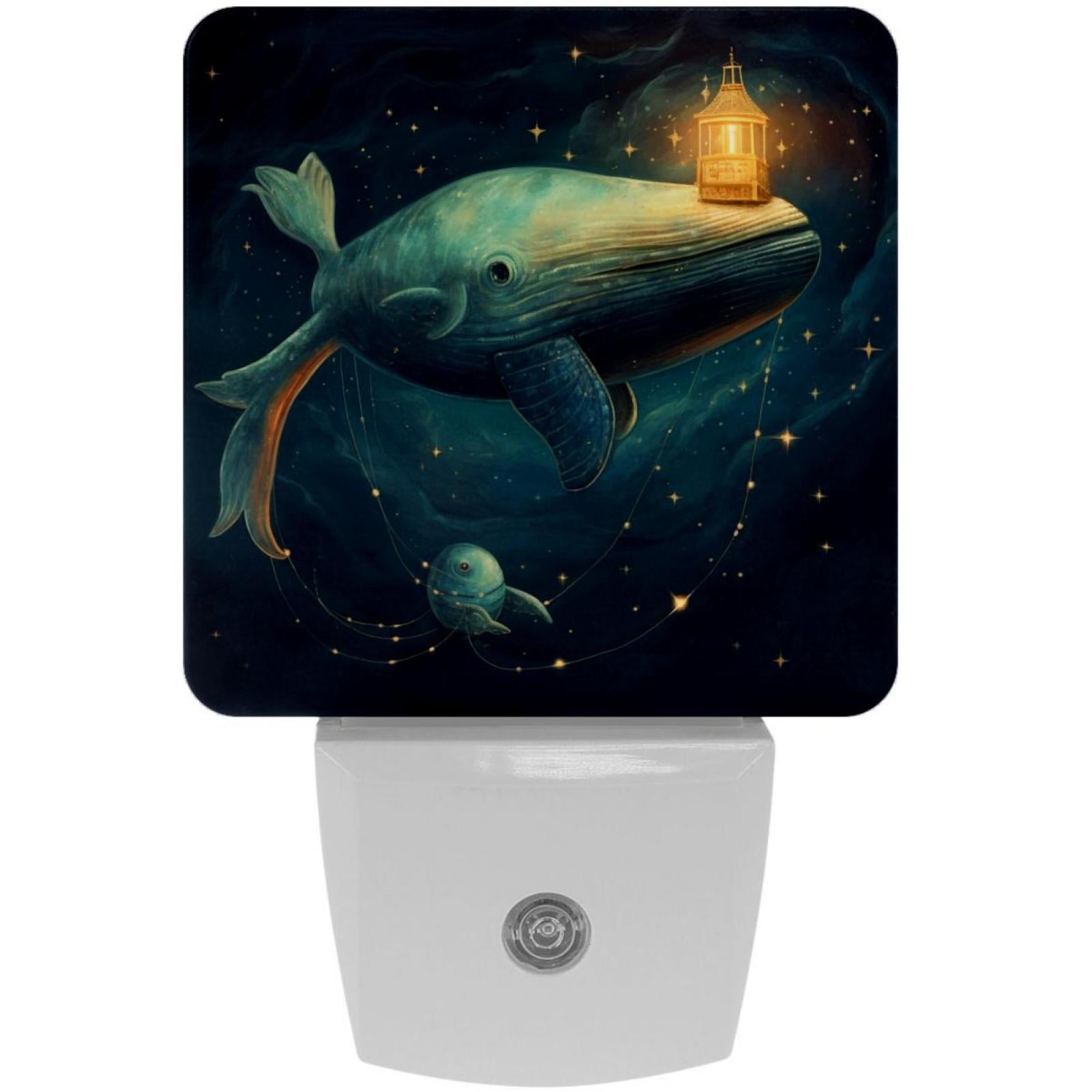 Whale LED Square Night Lights with Motion Sensor - Modern and Energy ...