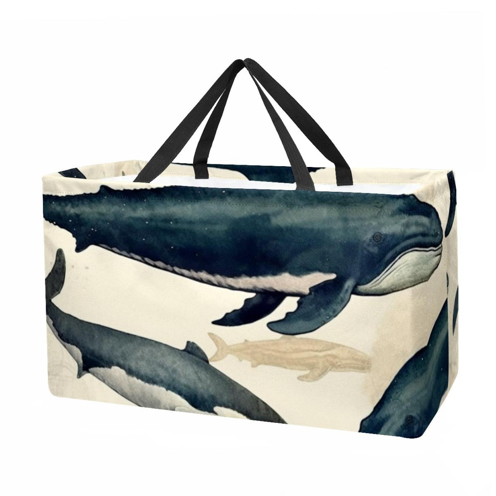 Whale Large Capacity Collapsible Cube Organizer Tote Bag Storage Box ...