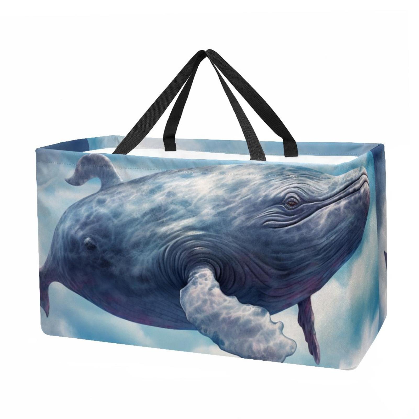 Whale Large Capacity Foldable Oxford Cloth Picnic Basket - Reusable ...