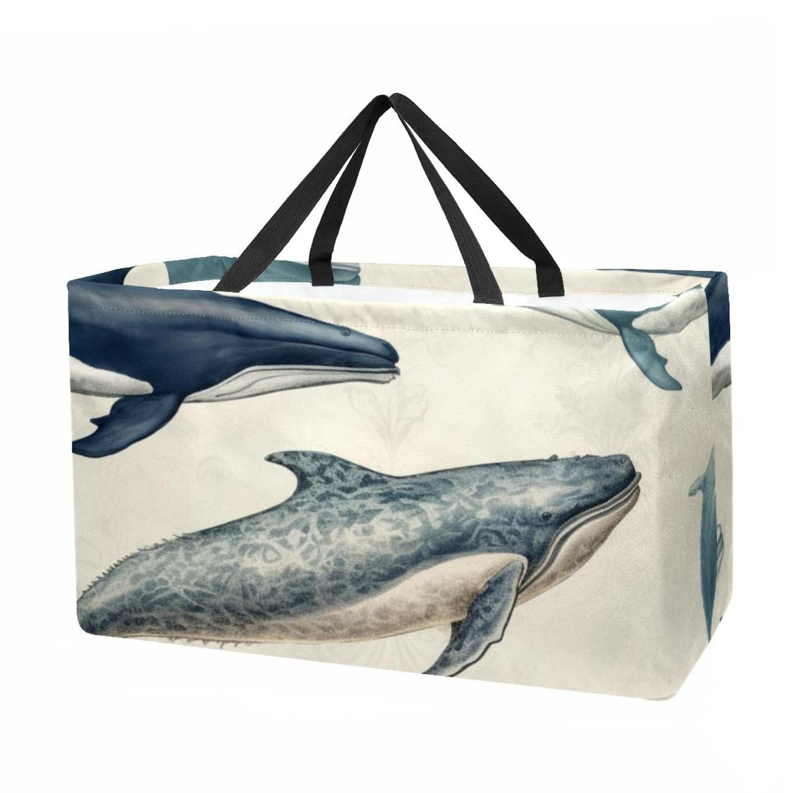 Whale Large Capacity Reusable Foldable Oxford Cloth Storage Basket ...