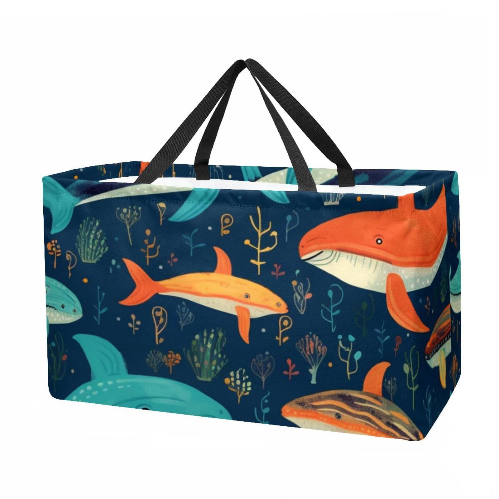 Whale Large Capacity Reusable Foldable Oxford Cloth Storage Bin Cube ...