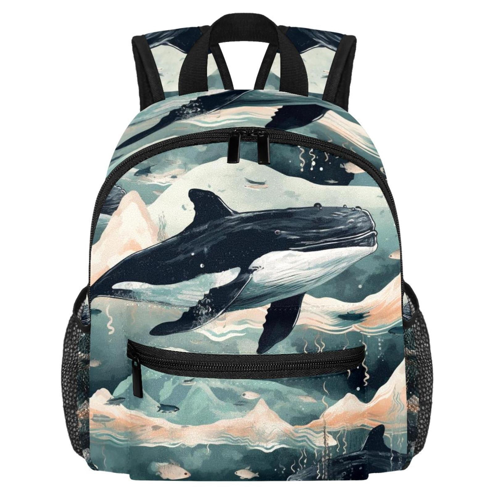 Whale Lightweight Large Capacity Adjustable Shoulder Strap Printed ...