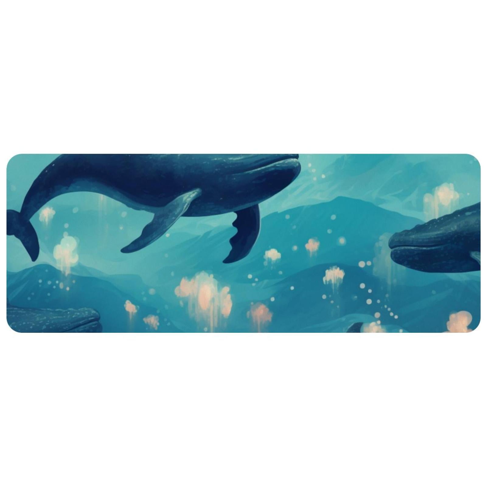 Whale Mouse Pad, Personality Design Rubber Base for Office Decor for ...