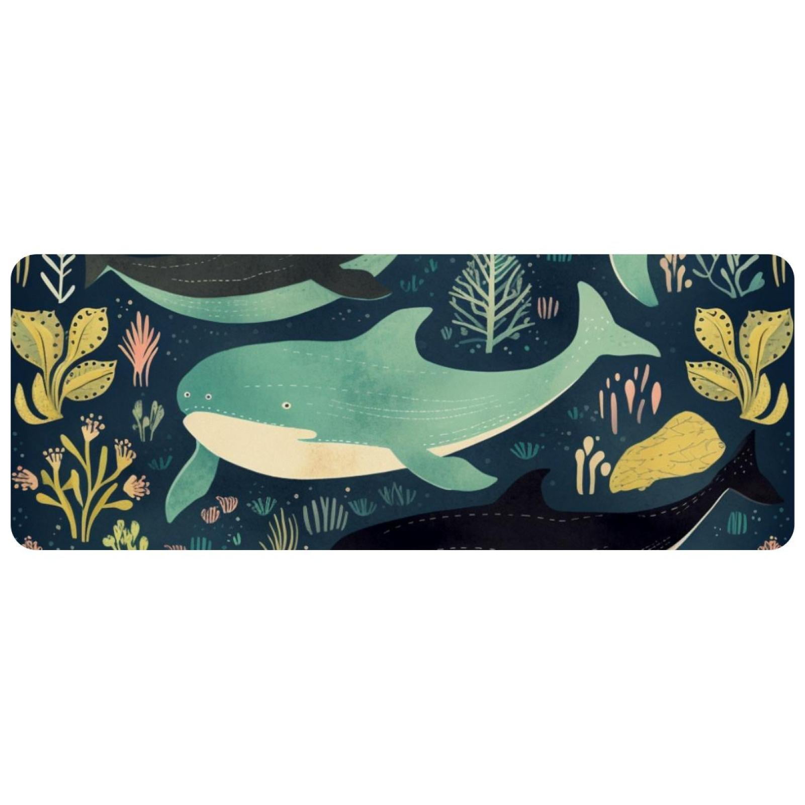 Whale Mouse Pad, Personality Design Rubber Base for Office Decor for ...