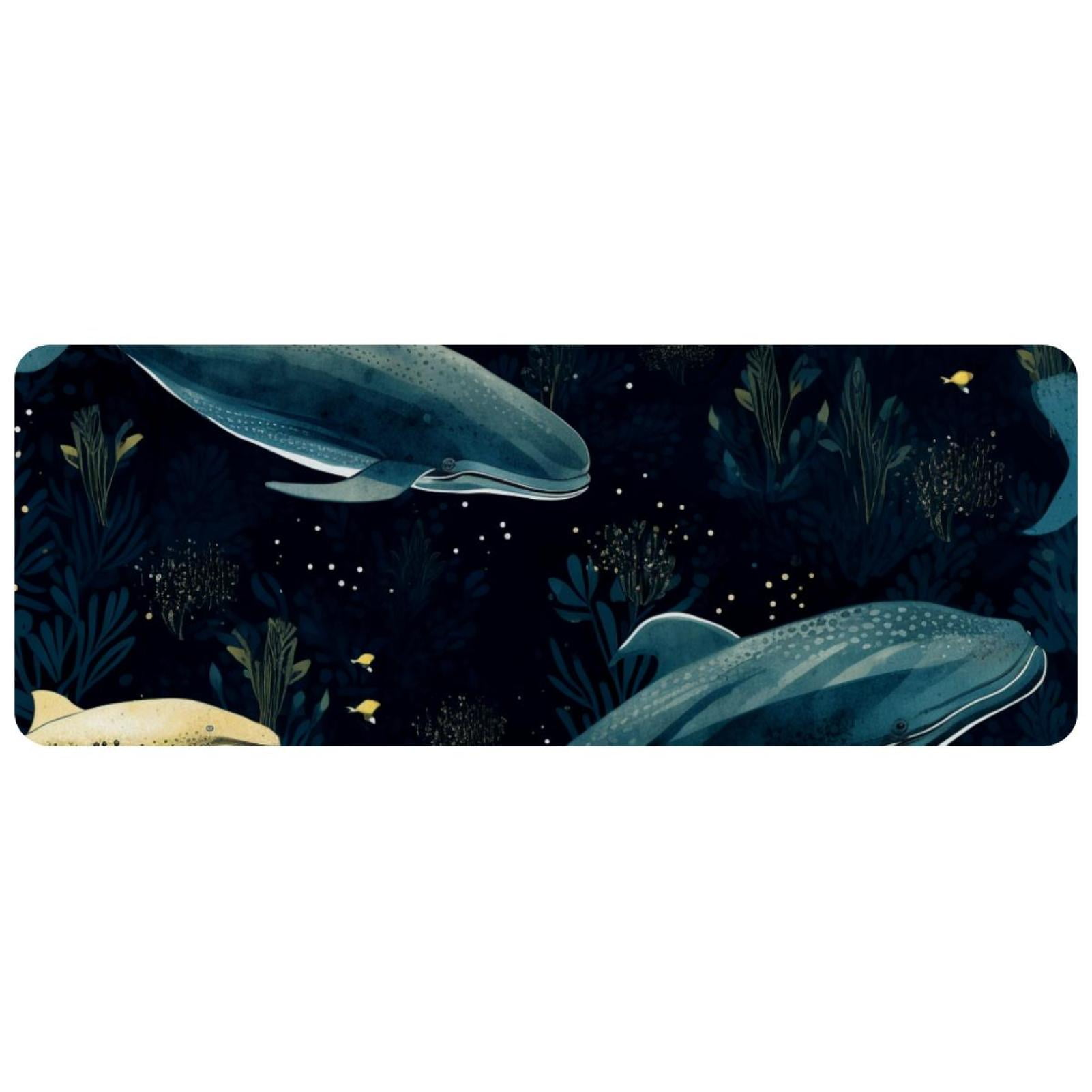 Whale Mouse Pad, Rubber Base Computer Mouse Pads for Wireless Mouse ...