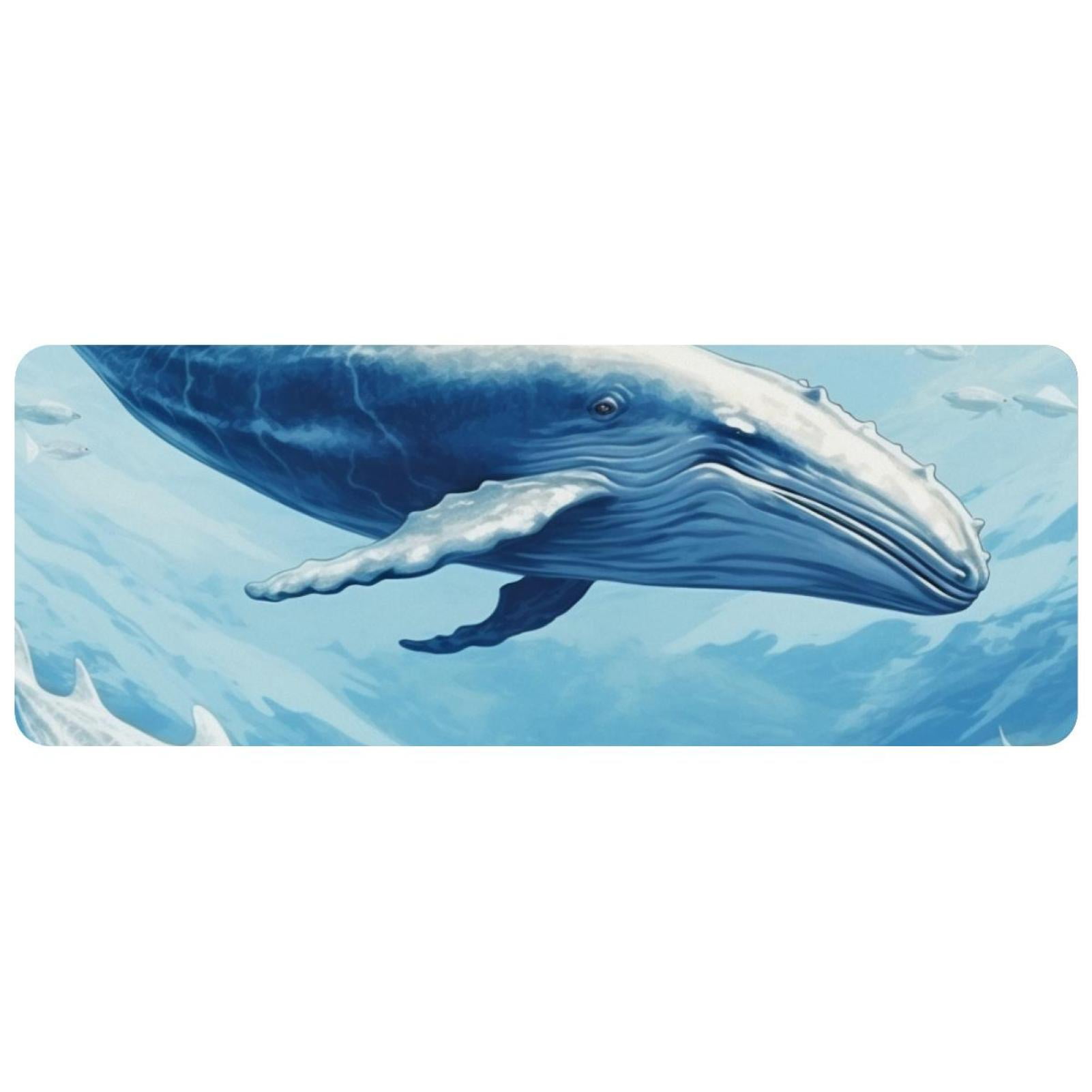 Whale Mouse Pad, Rubber Base Computer Mouse Pads for Wireless Mouse ...
