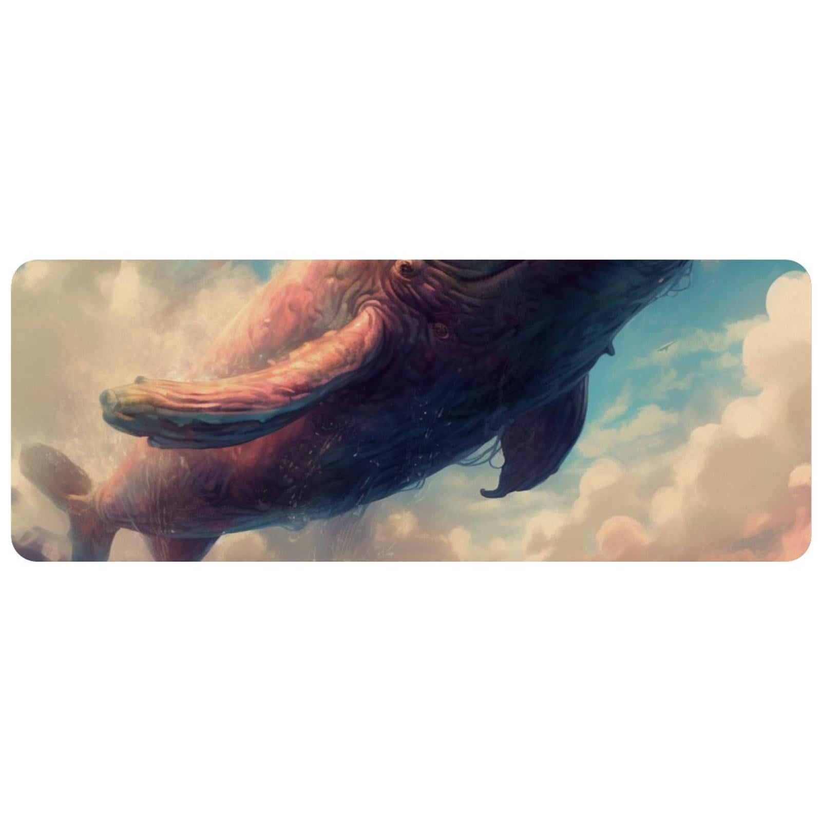 Whale Mouse Pad, Rubber Base Computer Mouse Pads for Wireless Mouse ...