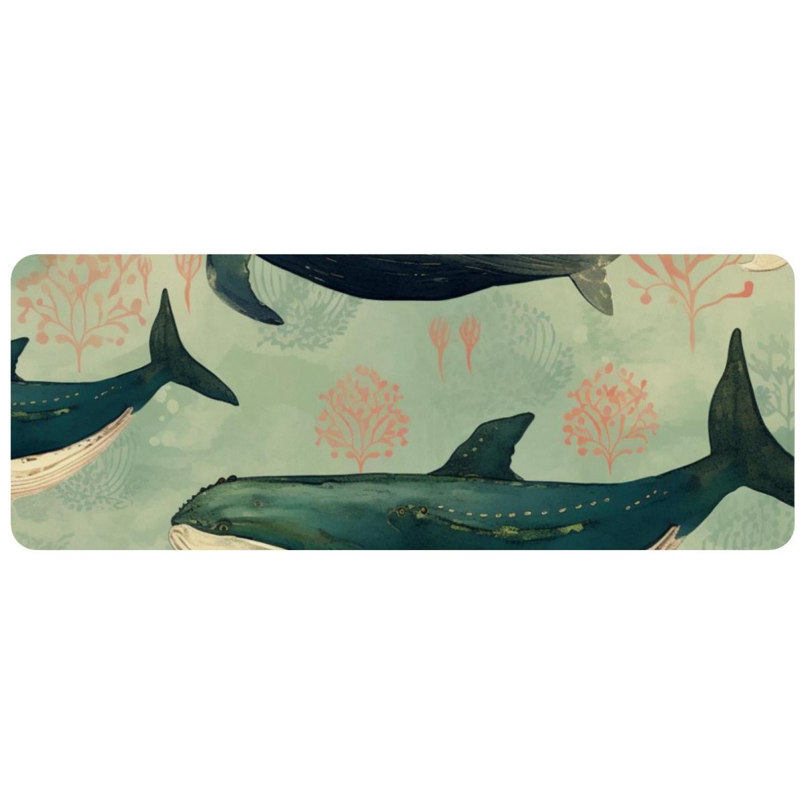 Whale Mouse Pad , Soft Cute Computer Mouse Mat with Rubber Base, Easy ...