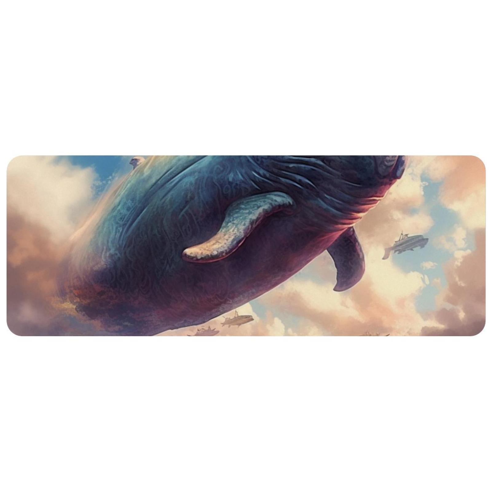 Whale Mouse Pad for Wireless Mouse Home Office Desk Laptop with Rubber ...