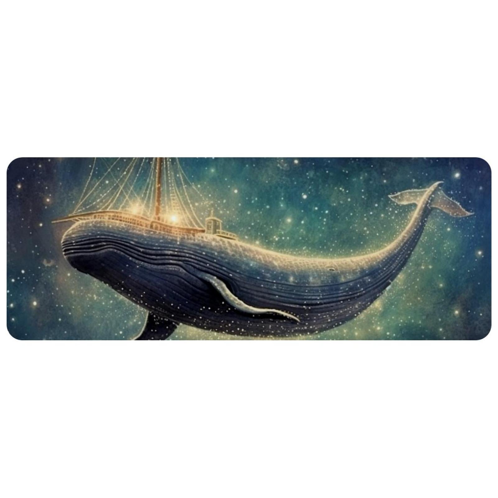 Whale Mouse Pad for Wireless Mouse Home Office Desk Laptop with Rubber ...