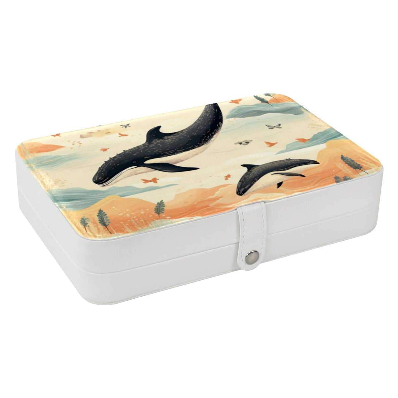 Whale PU Leather Bracelet Holder Jewelry Box Stand Necklace Organizer ...