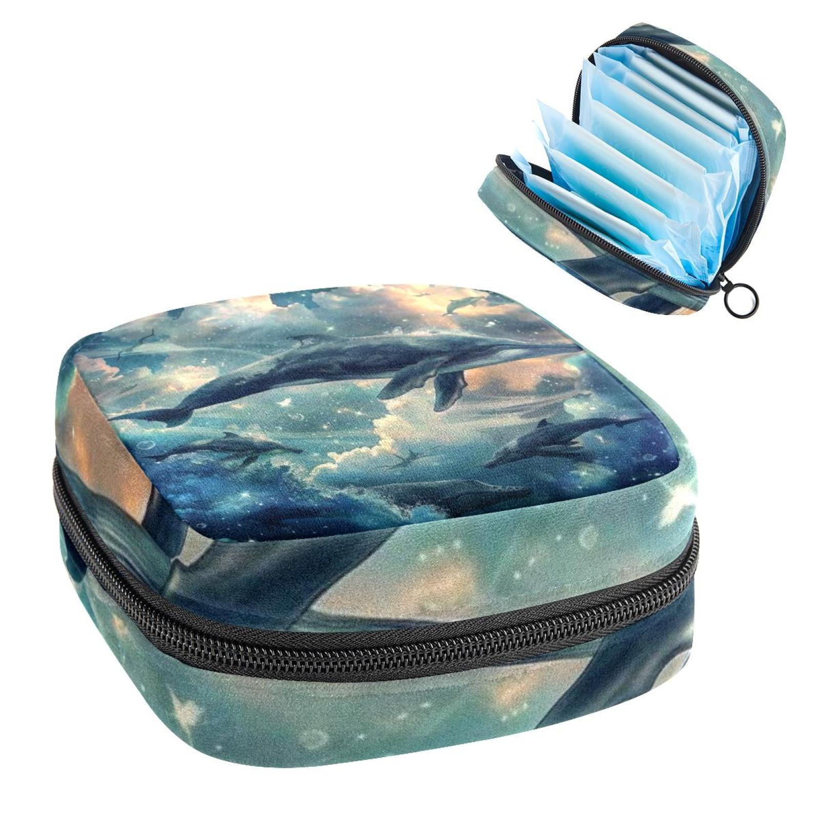 Whale Pad Bag Period Pouch Travel Pouch Women Small Stationary Pouch ...