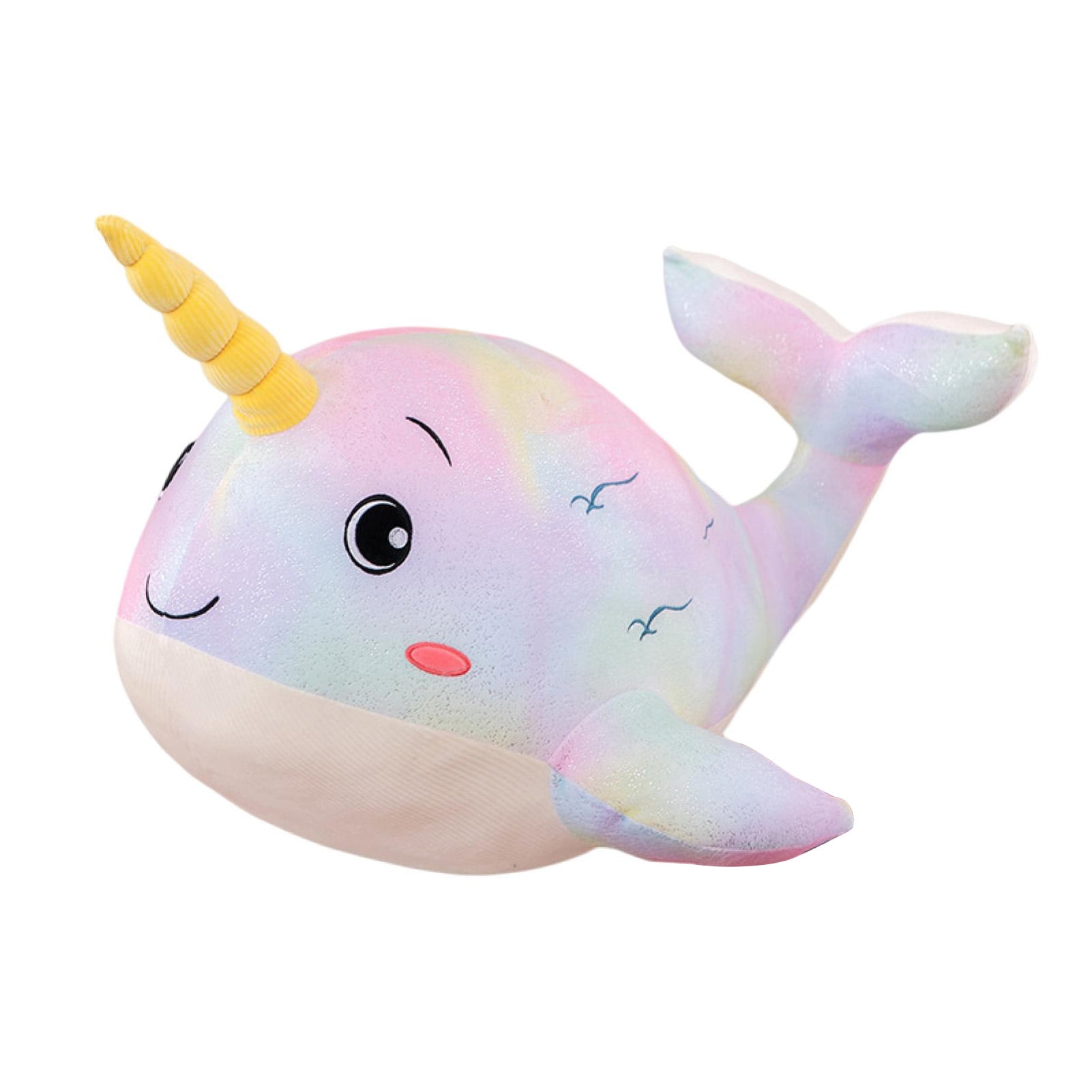 Whale Plush Toy - 30/50cm Fluffy PP Cotton, Lovely Animal Doll Plushie ...