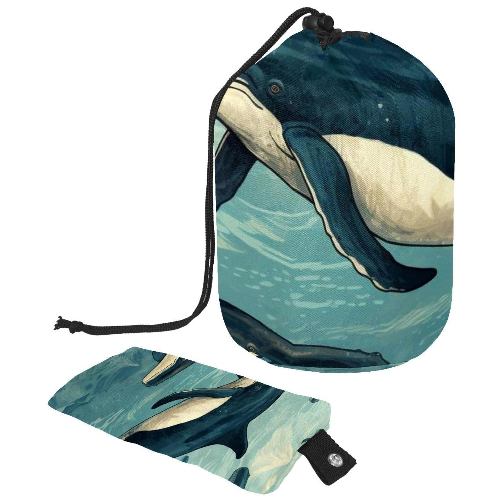 Whale Portable Drawstring Mesh Laundry Bags, Foldable Travel Wash Bags ...