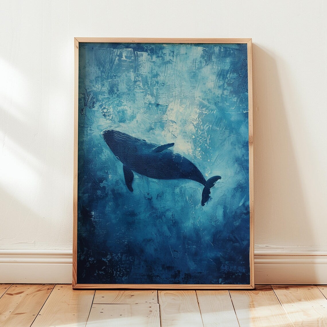 Whale Print, Humpback Whale Poster, Blue Whales, Ocean Wall Art ...