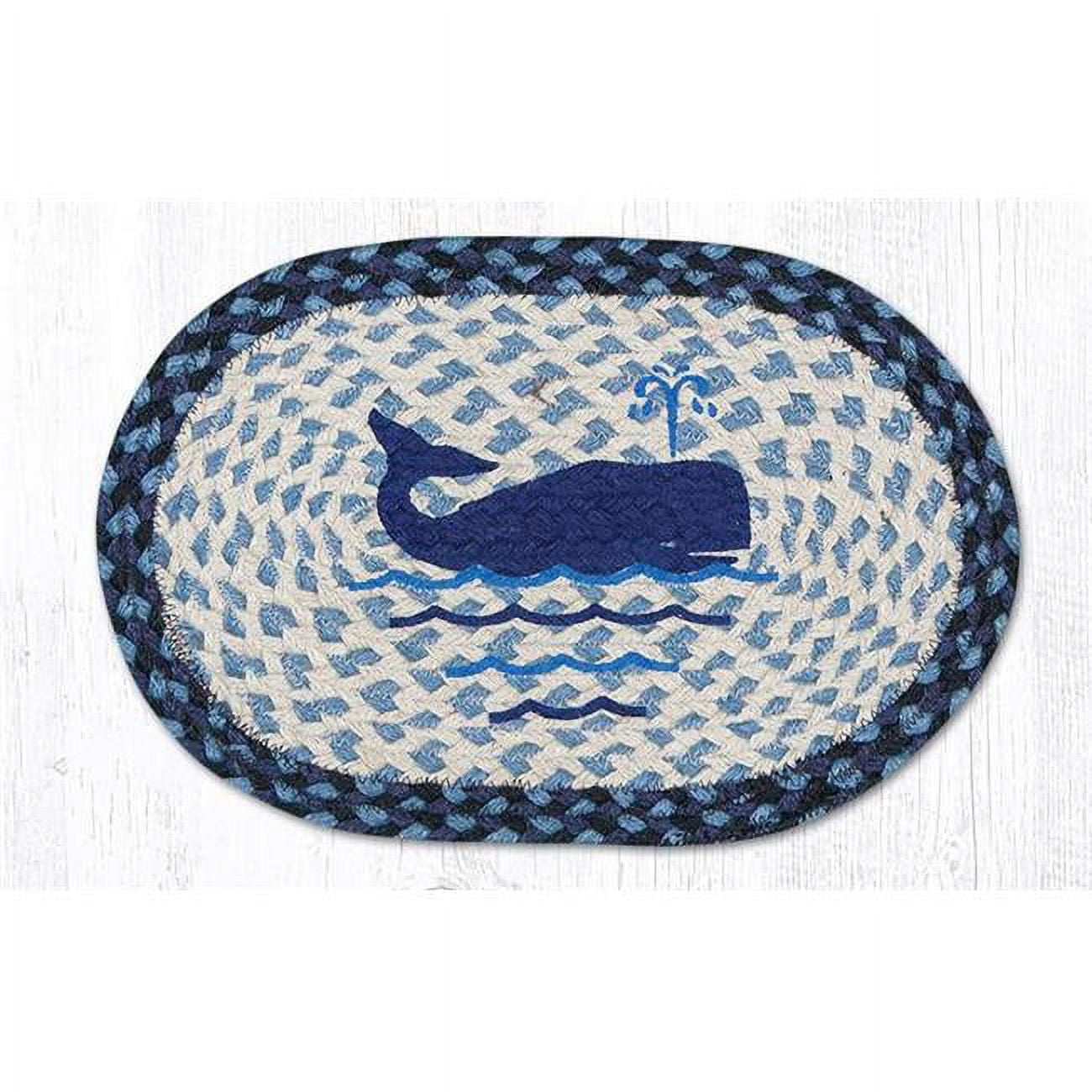 Whale Printed Swatch Oval Rug, 10 x 15 in. - Walmart.com