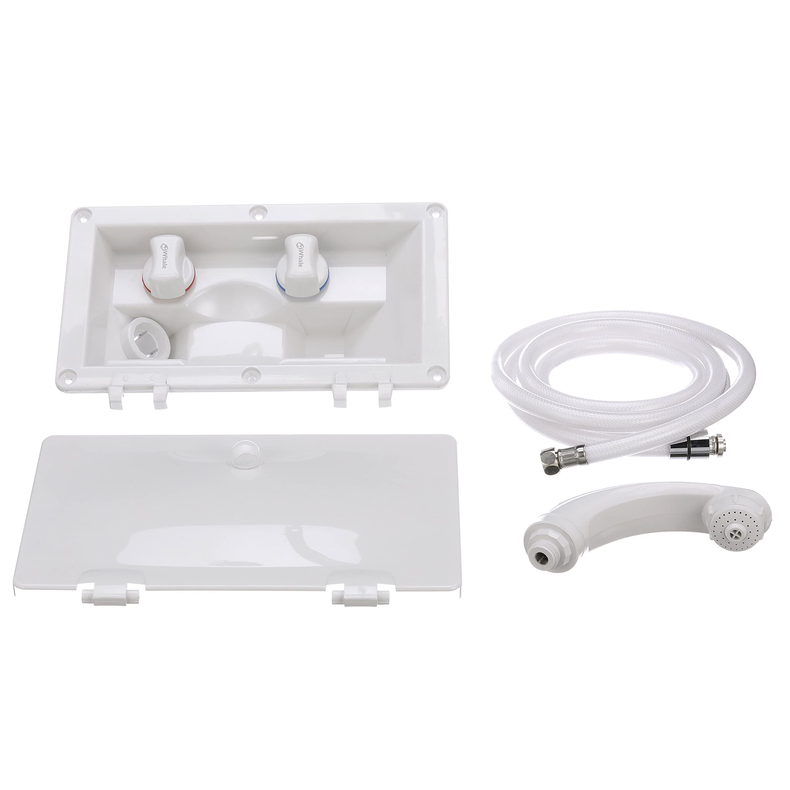 Whale RT2658 Swim ‘n’ Rinse Transom Shower, Hot and Cold Water ...