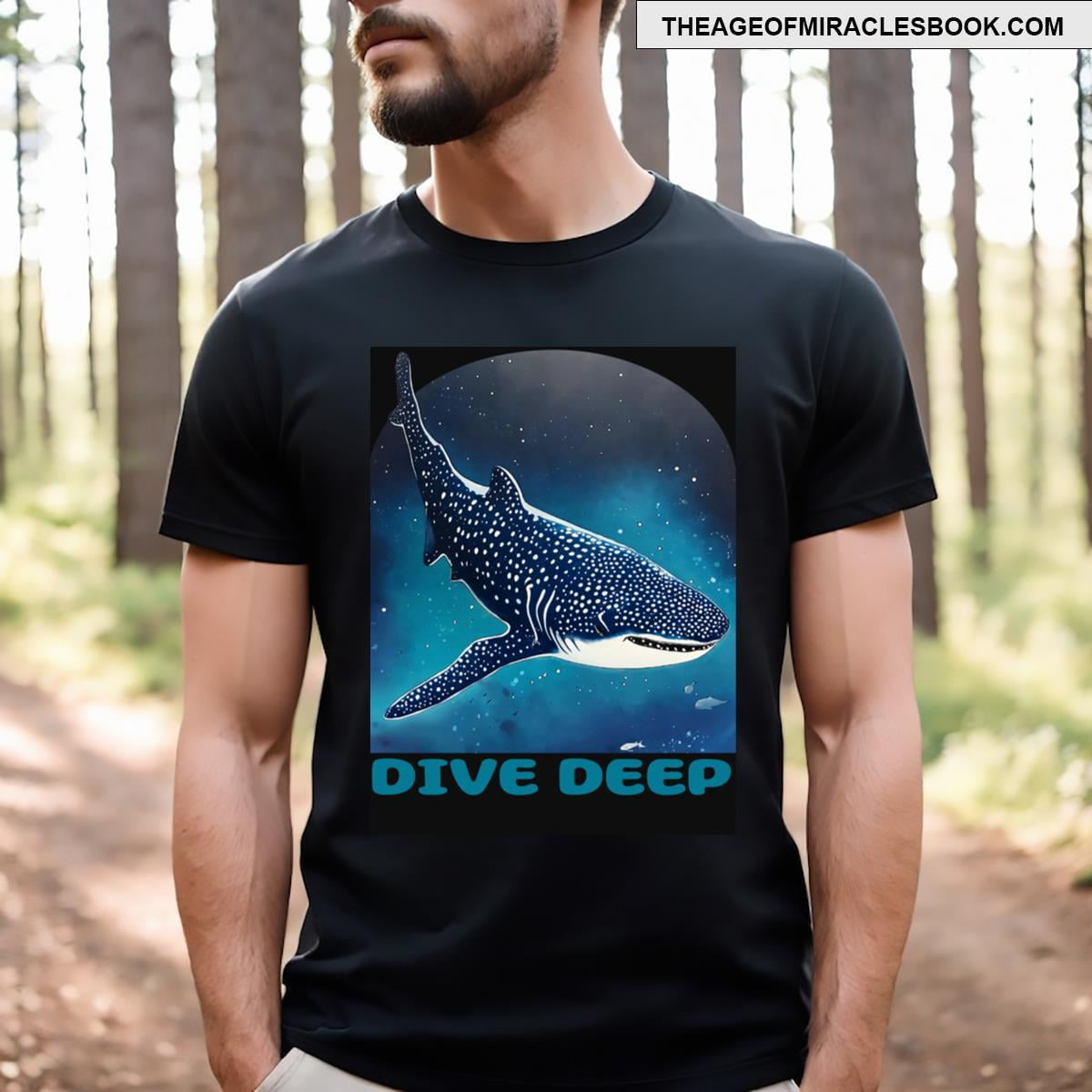 Whale Shark Dive Deep T-shirt - Walmart.com