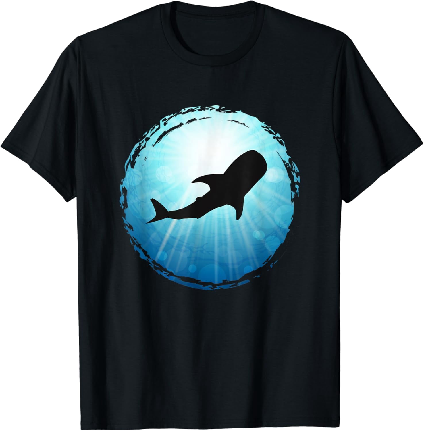 Whale Shark Shadow Diving Ocean Freediving Apnea Dive T-Shirt - Walmart.com