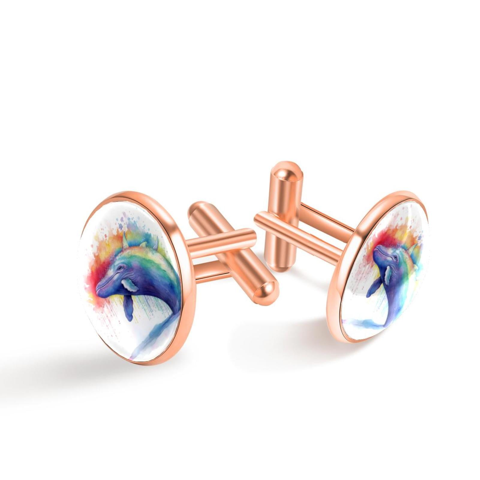 Whale Stylish Mens Cufflinks Set for Formal Attire, Made of Stainless ...