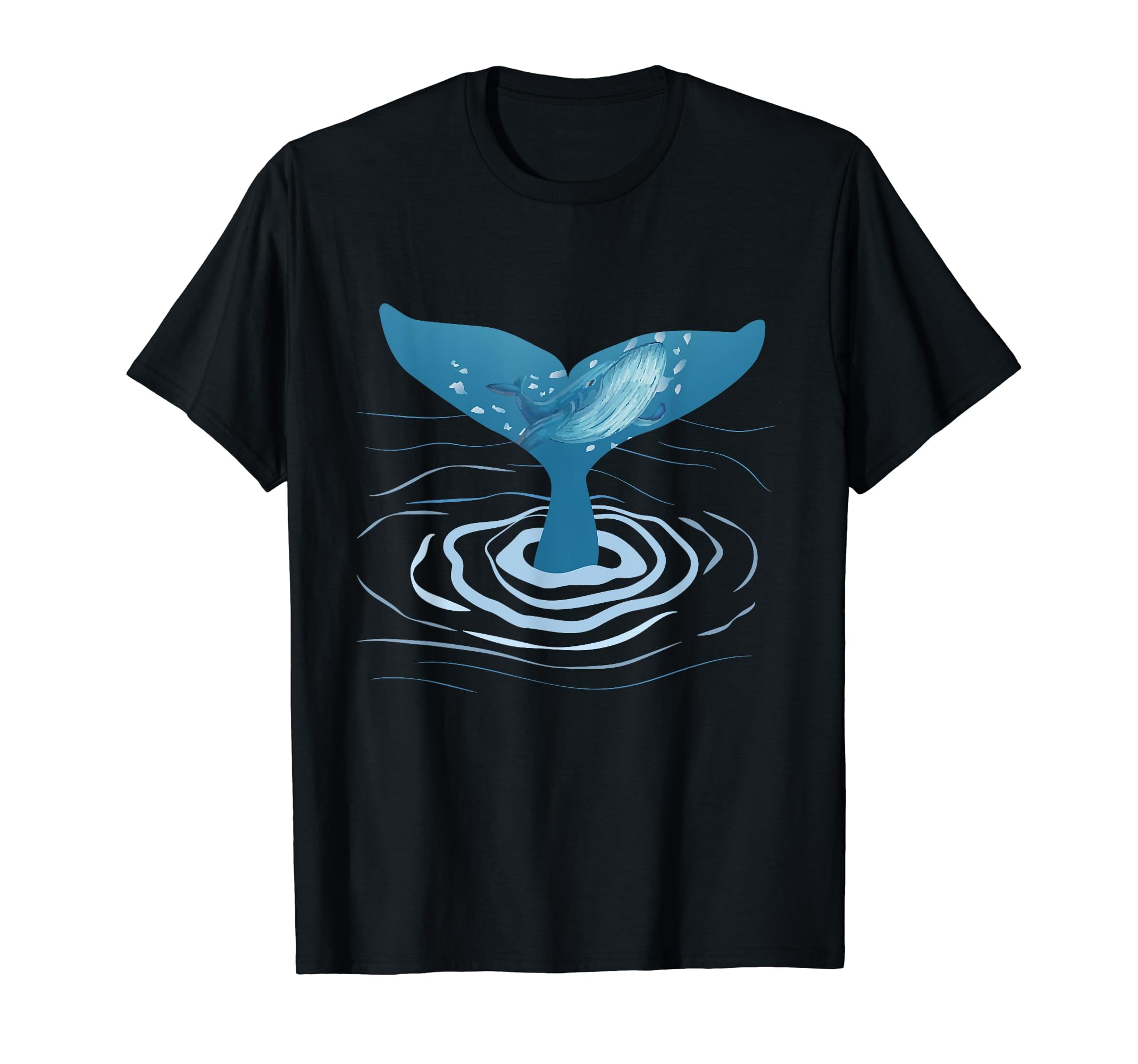 Whale Tail - Whale Lover Whales Marine Biologist Wildlife T-Shirt ...