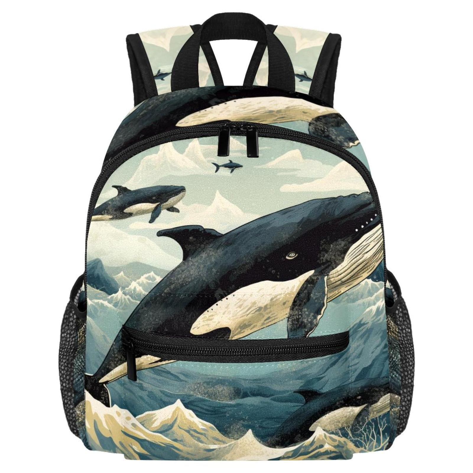 Whale Traveling Backpack with Adjustable Shoulder Strap, Large Capacity ...