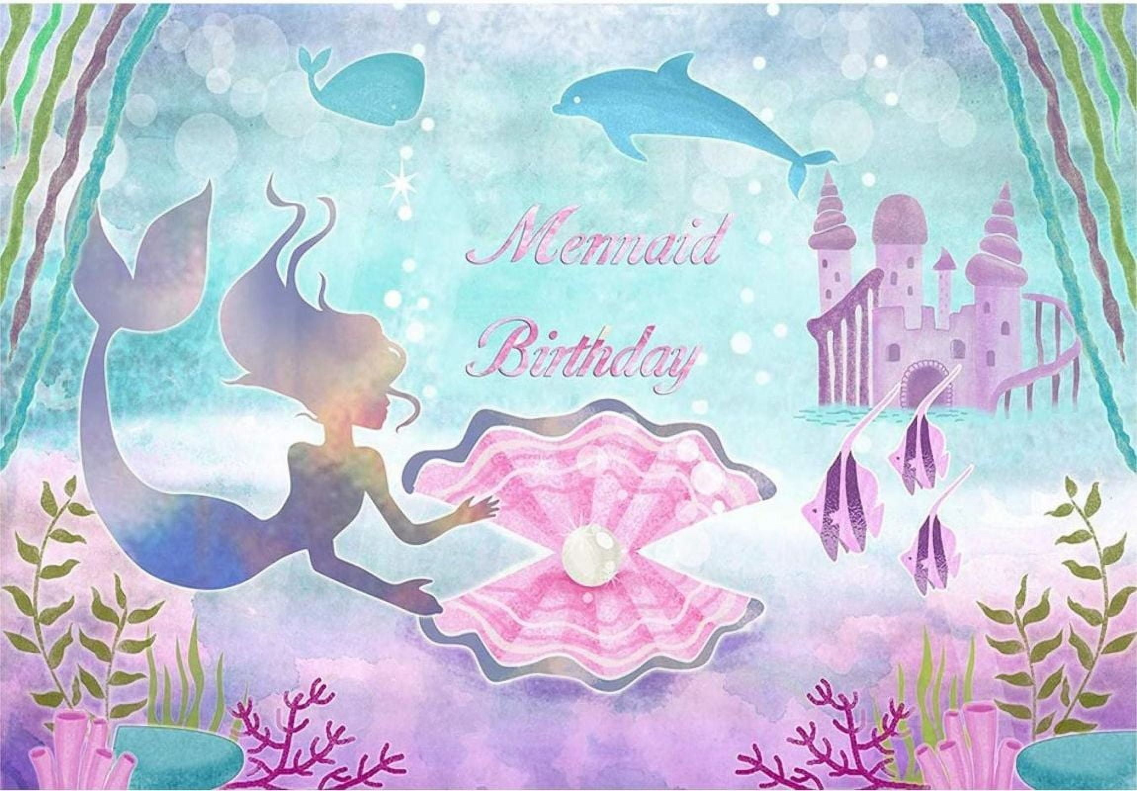 Whale Under The Sea Ocean Crab Blue l Birthday ration Background Boy ...