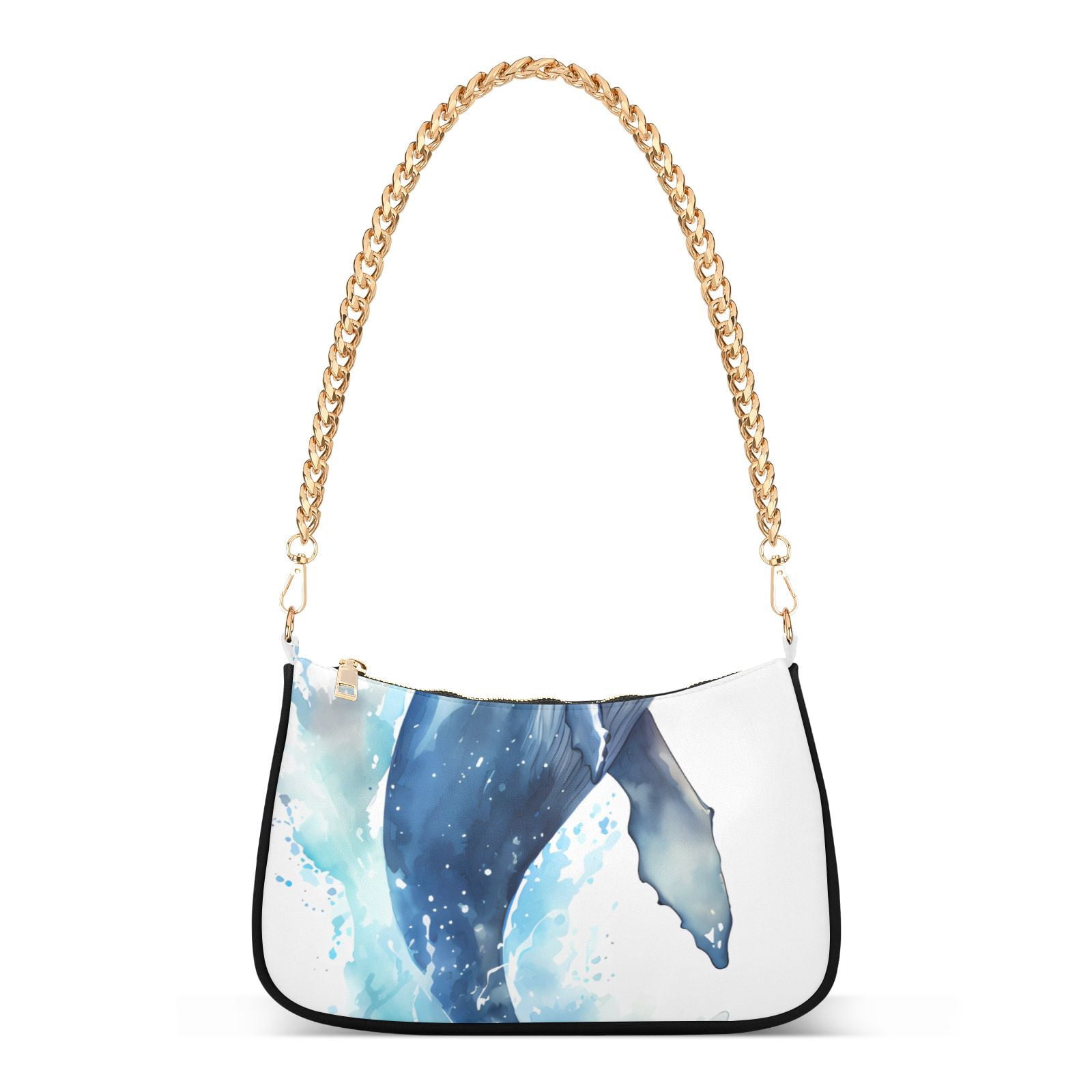 Whale WaveWomen Small Shoulder Bag Crossbody Tote Hobo Bags Purse ...