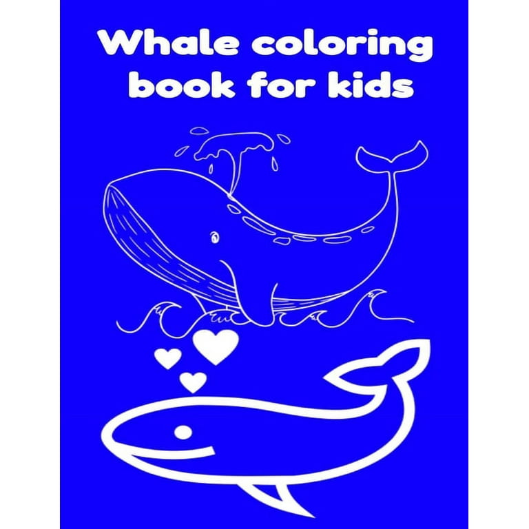 whale coloring book page