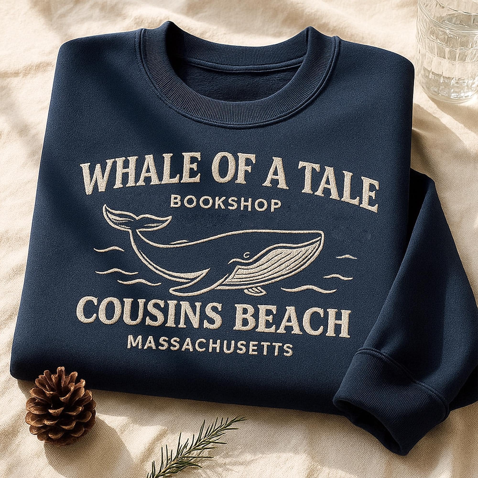 Whale of A Tale Bookshop Embroidered shirt, Cousins Beach sweatshirt ...