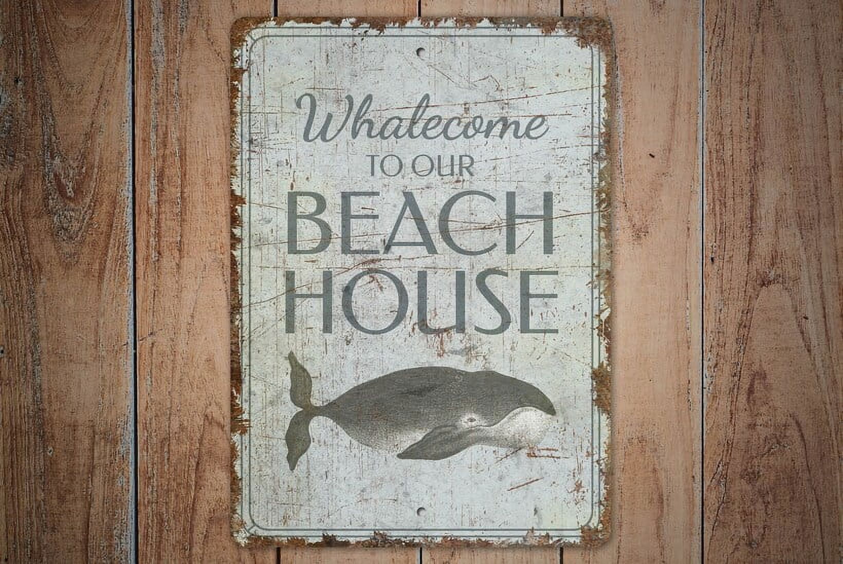 Whalecome to Beach House Whalecome to Beach- Beach House Decor Beach ...