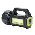 Whaledi LED Handheld Flashlight Bright USB Solar Rechargeable Battery ...