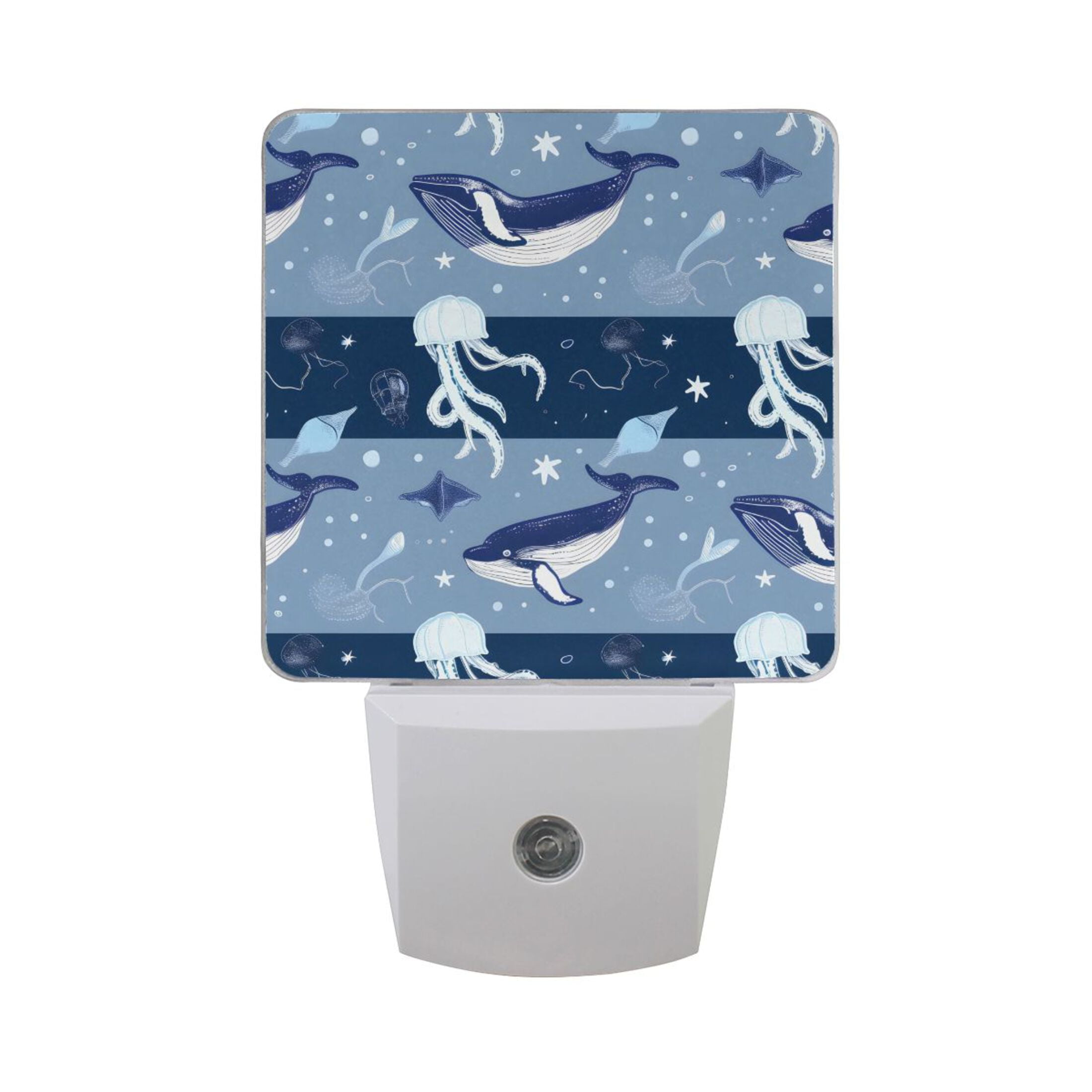 Whales Jellyfish Star Night Light 2 Pack LED Nightlight Plug into Wall ...