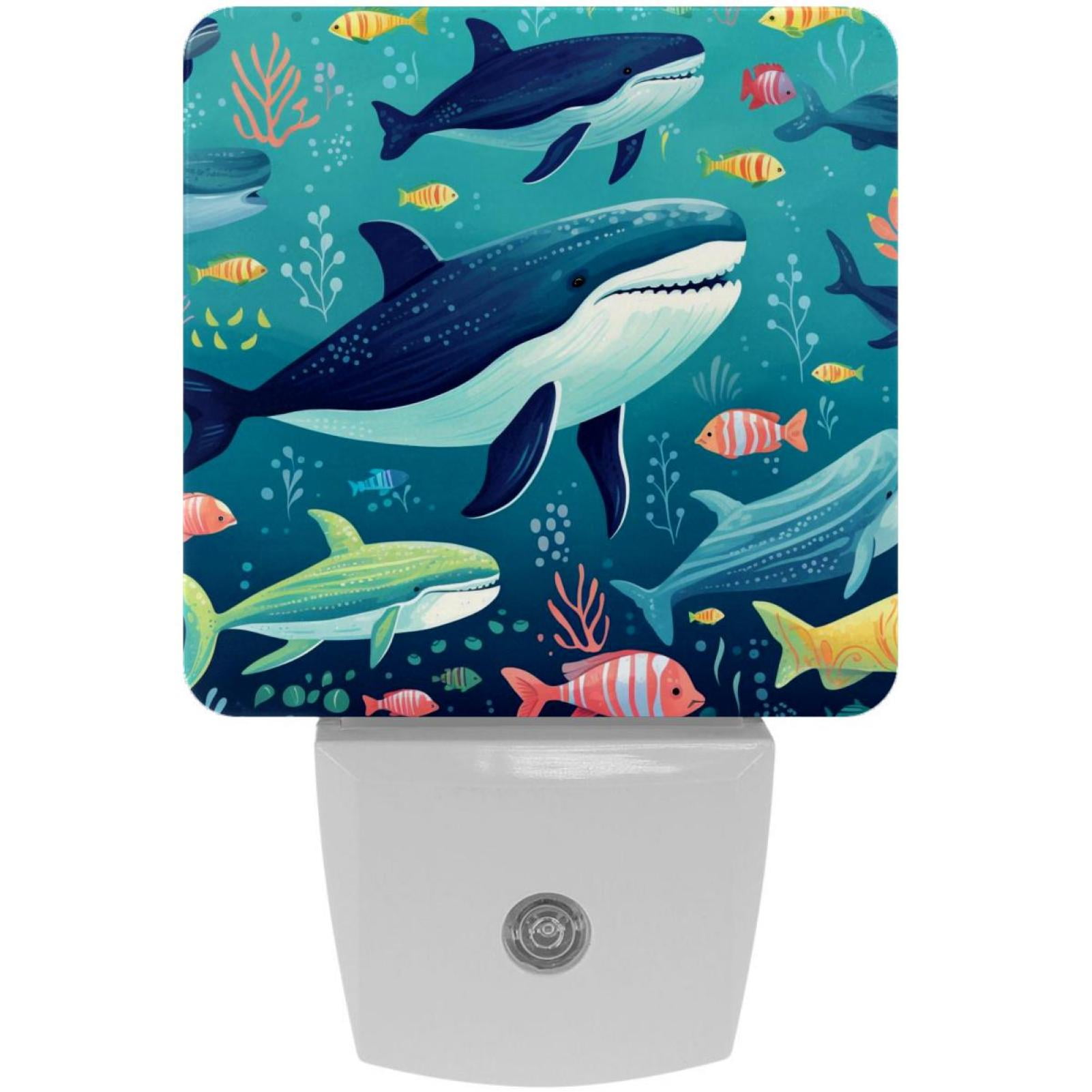 Whales LED Square Night Lights - Energy Efficient and Stylish Bedroom Lighting Solution ...