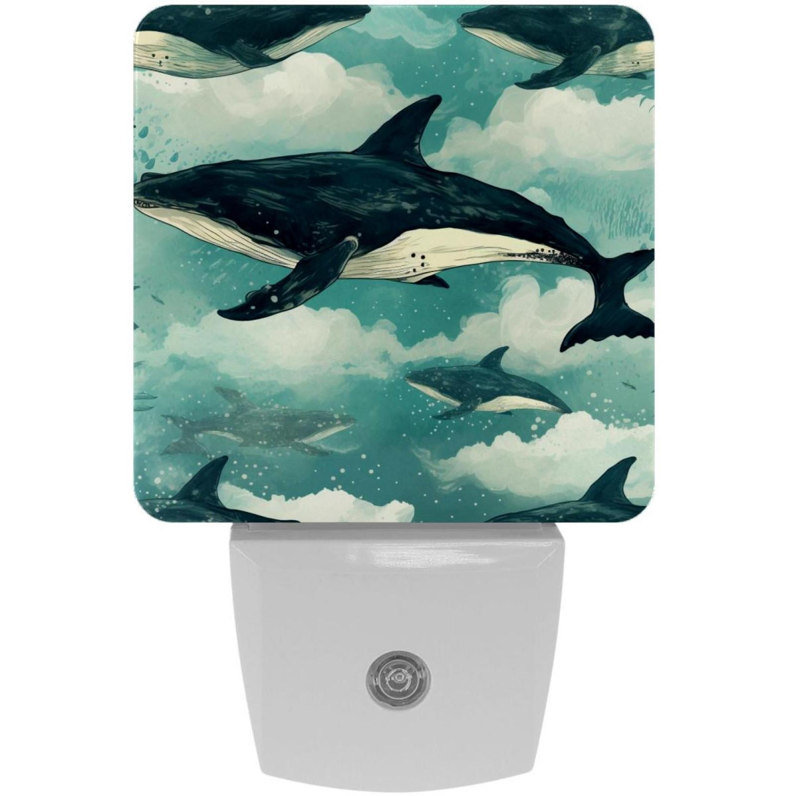 Whales LED Square Night Lights - Small and Bright Illumination for Your ...