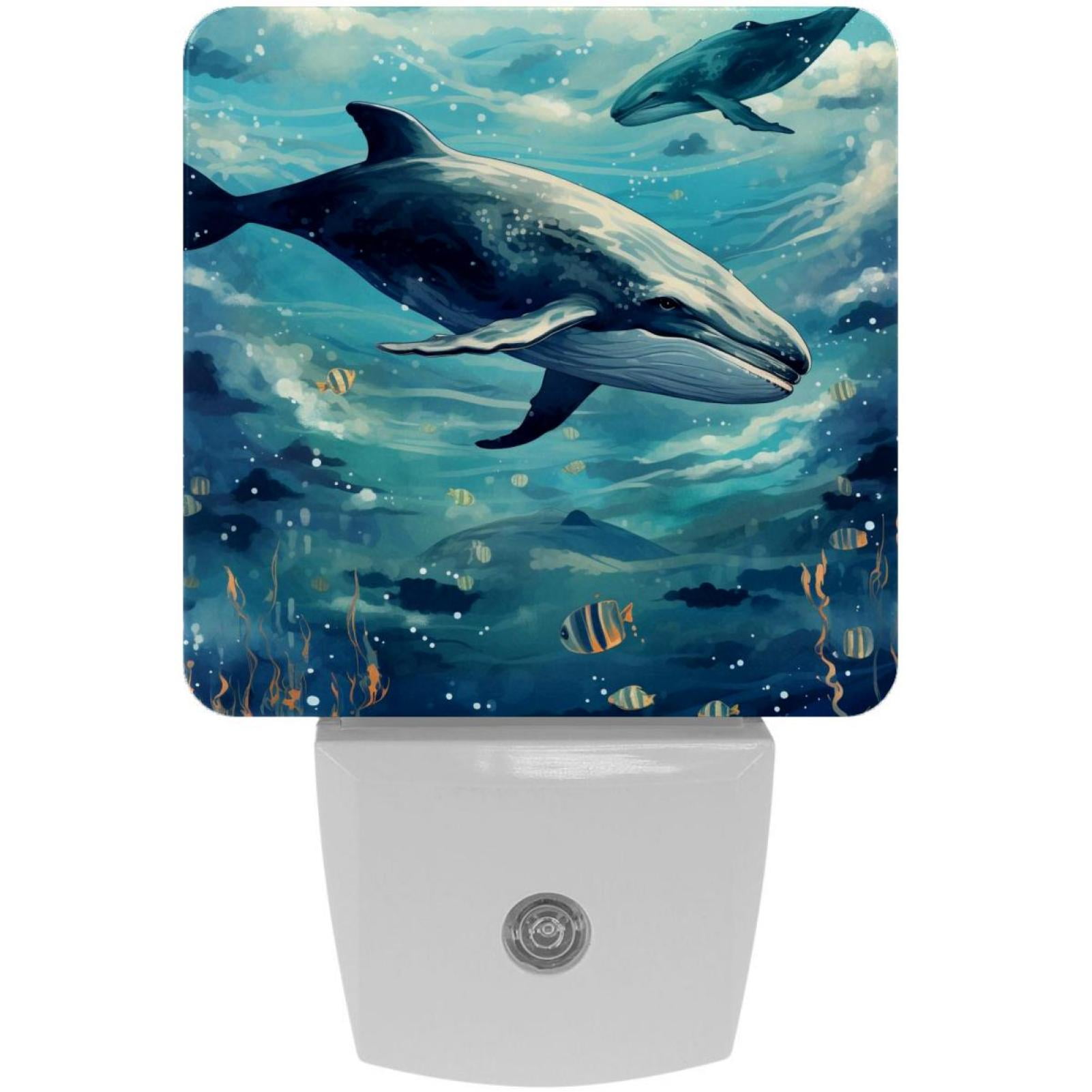 Whales LED Square Night Lights with Motion Sensor - Modern and Energy ...