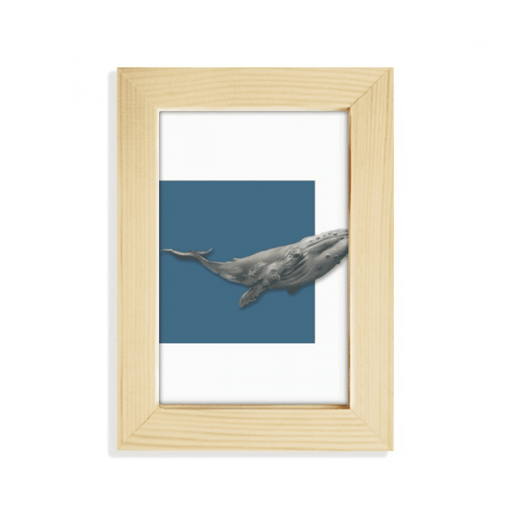Whales Soar Across Deep Sea Desktop Display Photo Frame Picture Art ...