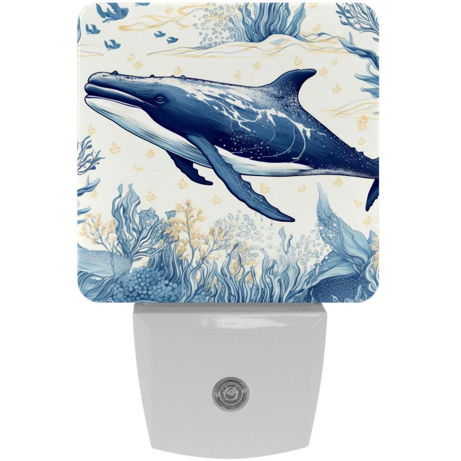 Whales Square LED Night Lights - Small, Portable Lighting for Any Room ...