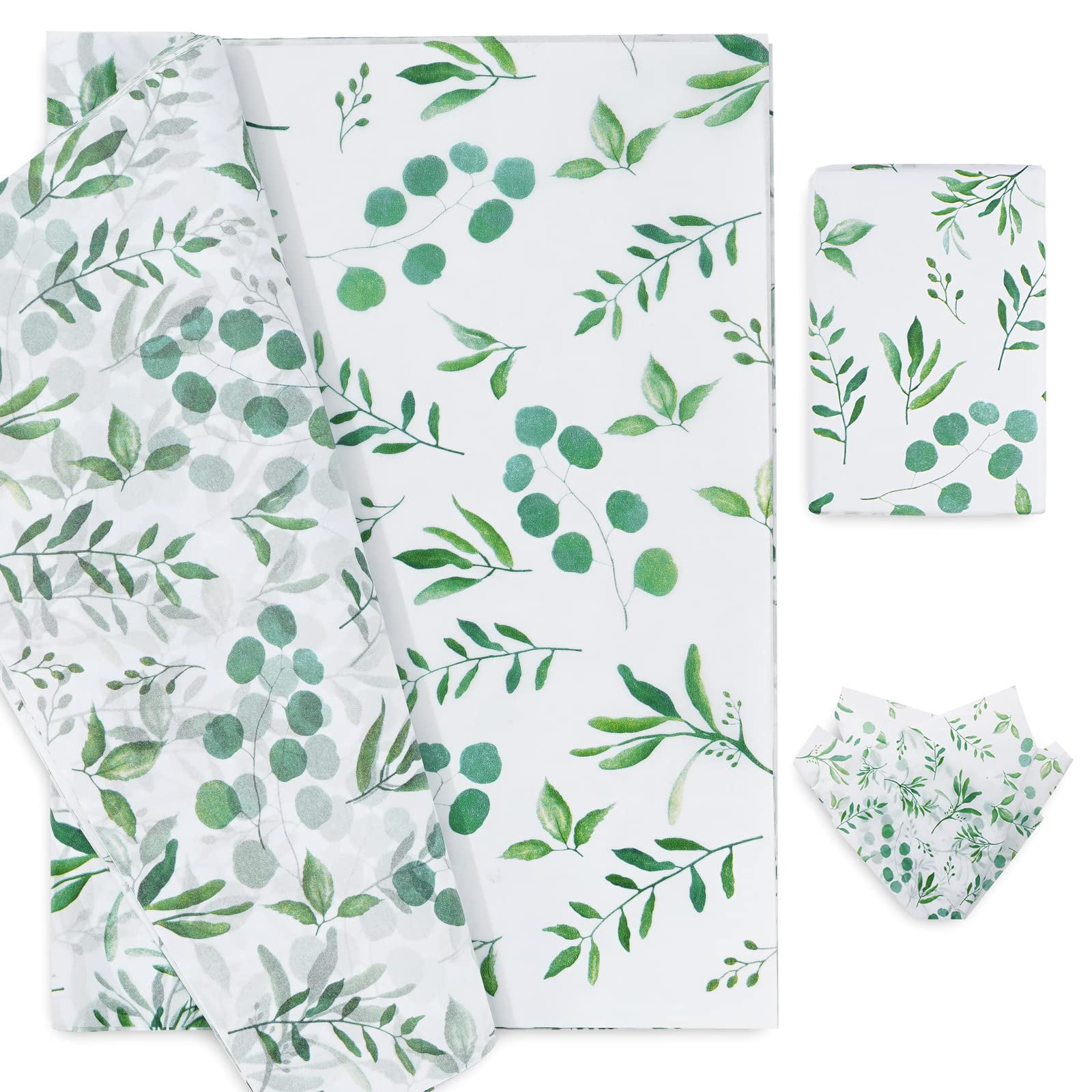 Whaline 100 Sheet Eucalyptus Tissue HYZ01 Paper Greenery Paper Summer ...