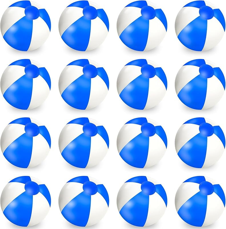 Whaline 16Pcs Inflatable Beach Ball 16 Inch Round Pool PVC Balls Cute ...