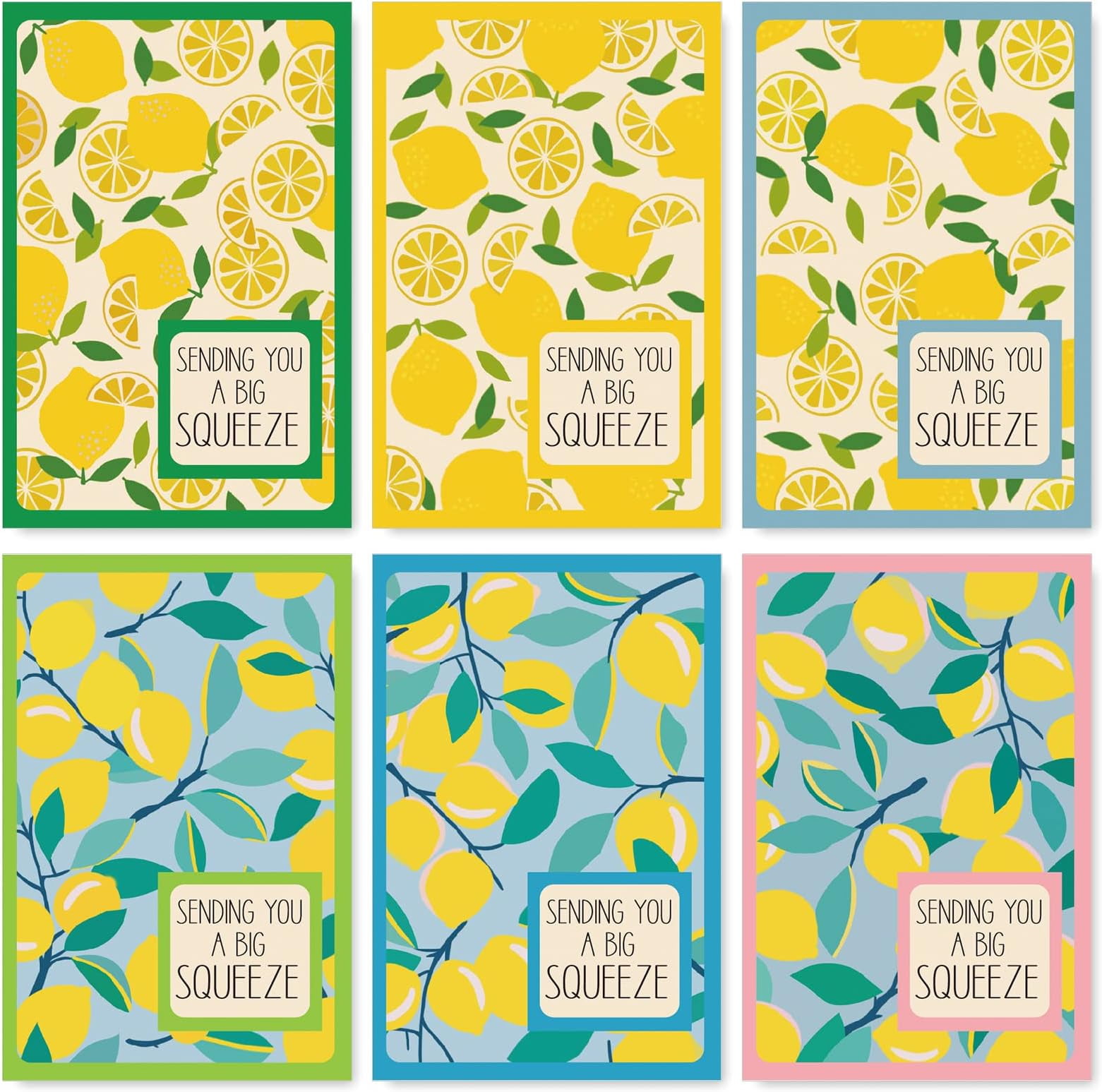 Whaline 36 Pack Lemon Greeting Cards Bulk Sending You A Big Squeeze ...