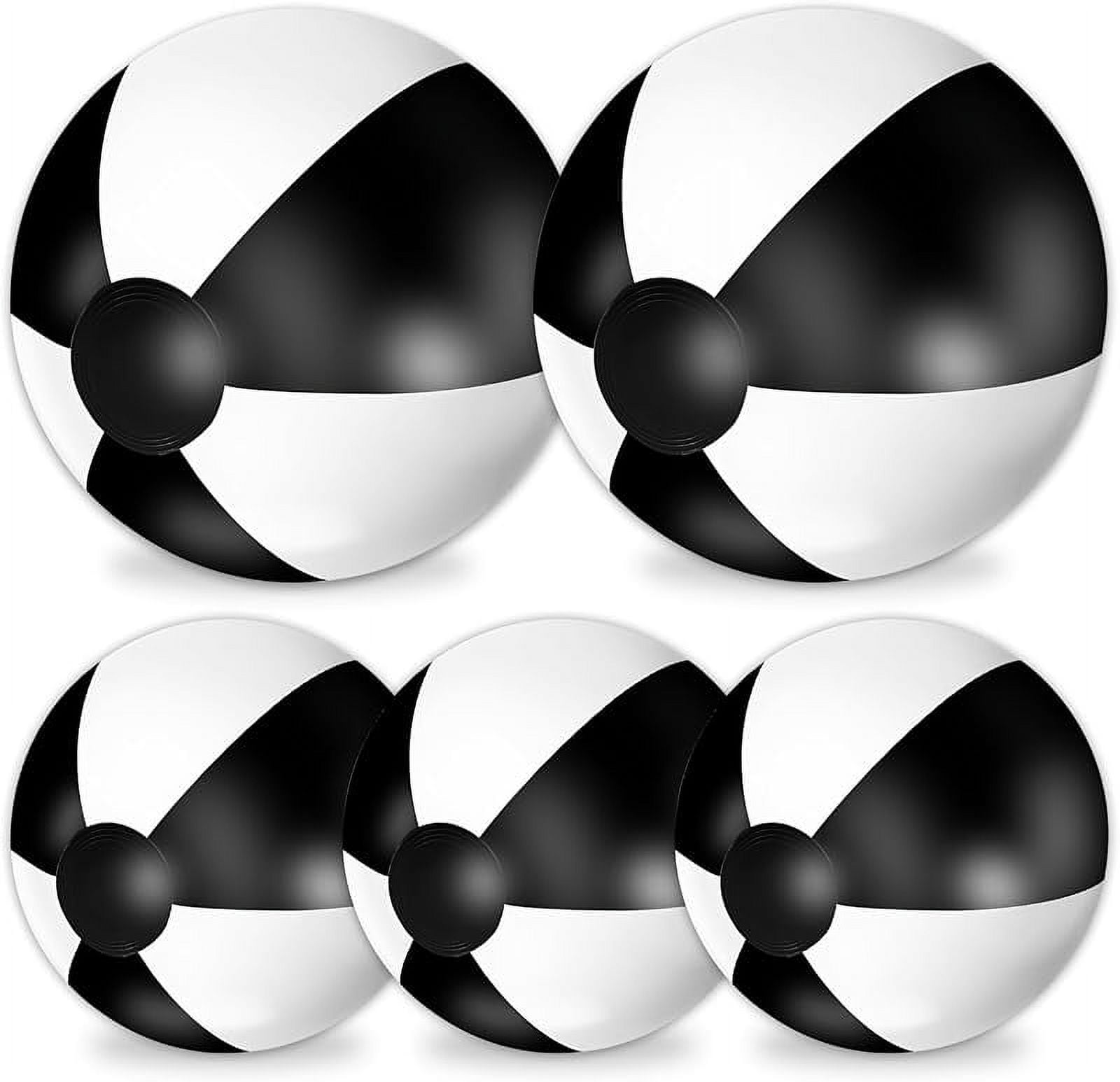 Whaline 5Pcs Inflatable Beach Ball 24 & 16 Inch Round Pool PVC Balls ...