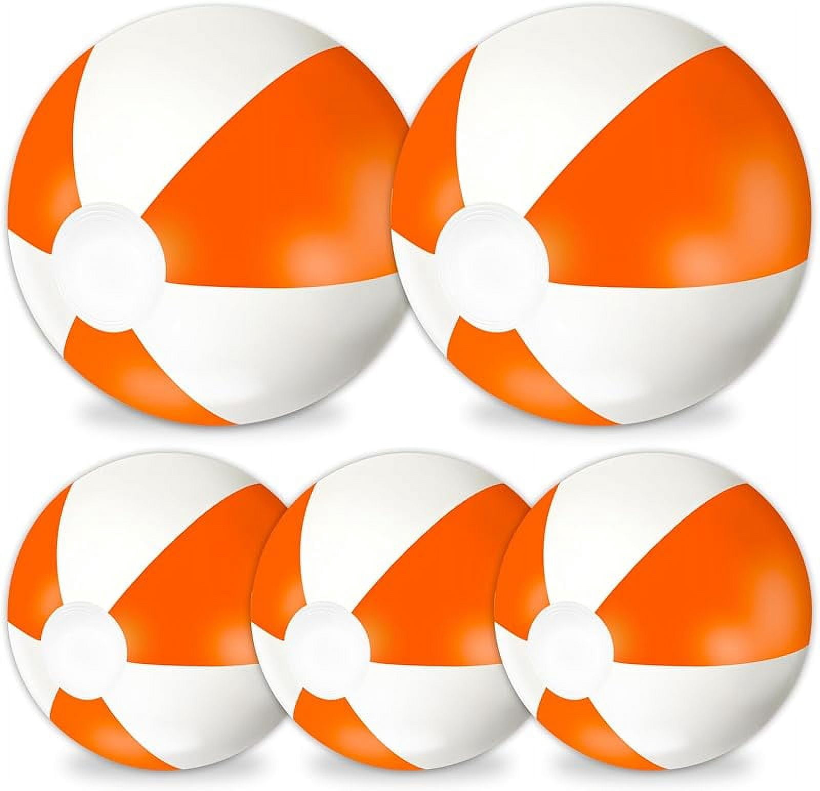 Whaline 5Pcs Inflatable Beach Ball 24 & 16 Inch Round Pool PVC Balls ...