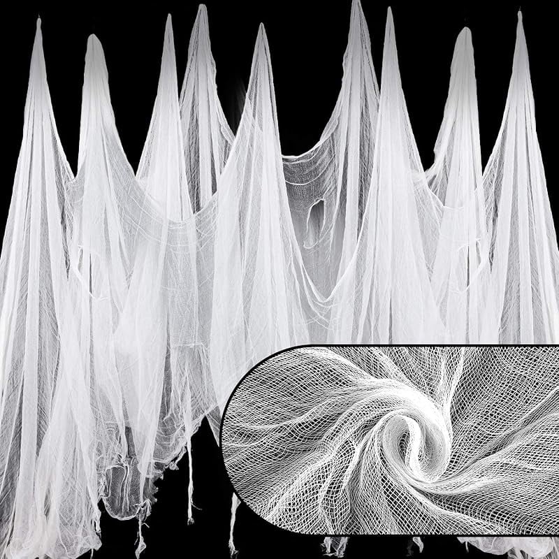 Whaline Halloween Black Creepy Cloth 276 x 87 inch Spooky Halloween ...