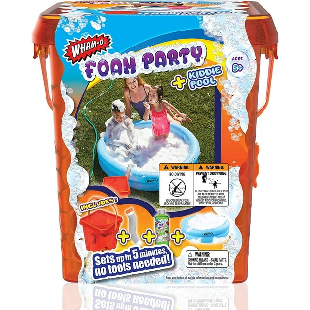 Wham-O Foam Party Bucket with 48" Inflatable Kiddie Pool, Children 3 ...