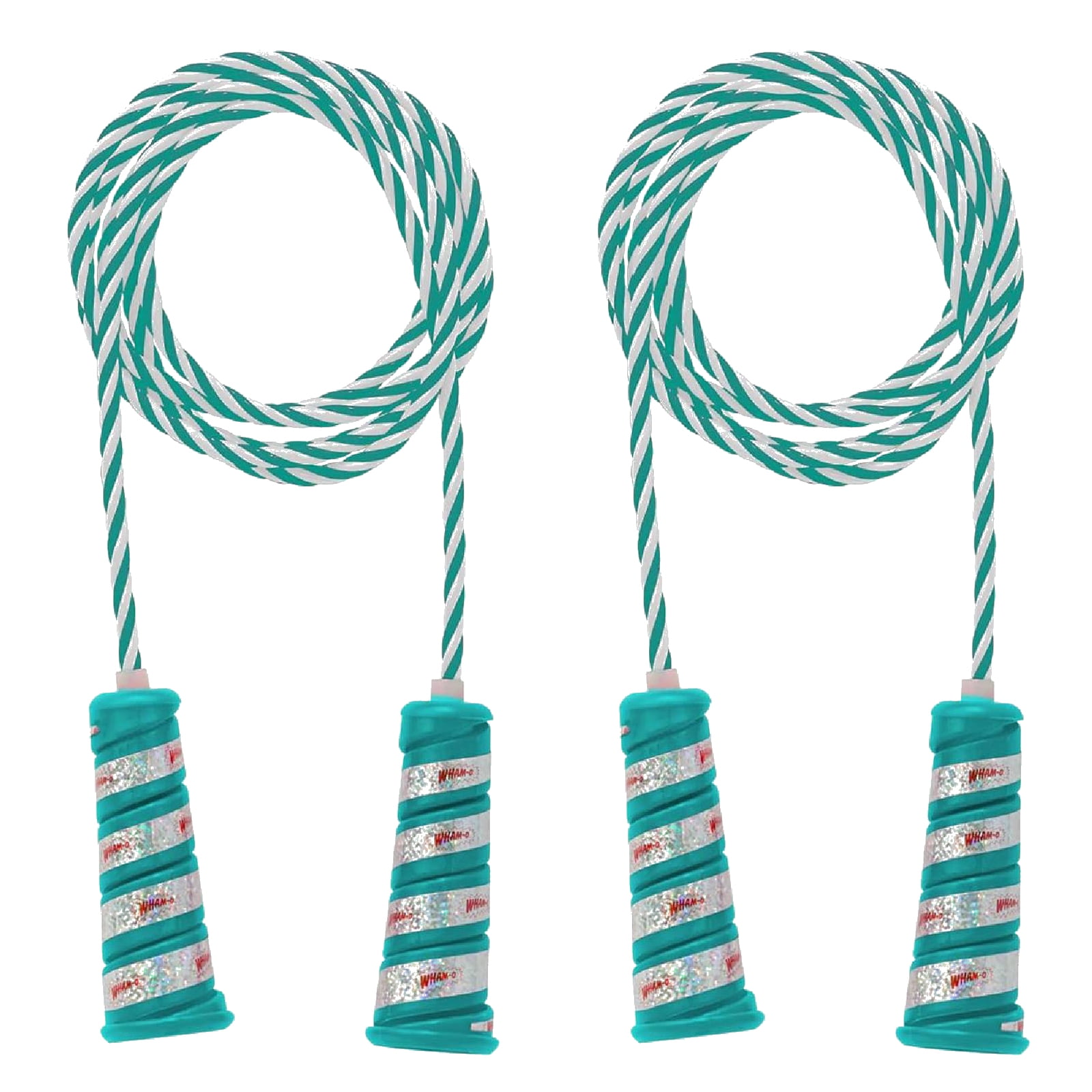 Wham-O Hula Hoop Jump Rope, Spiral Handles with Holographic Foil, 7 ...