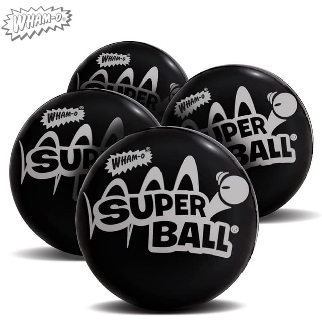 Wham-O Original Super Ball 4 Pack - High Bouncing, Assorted Colors ...