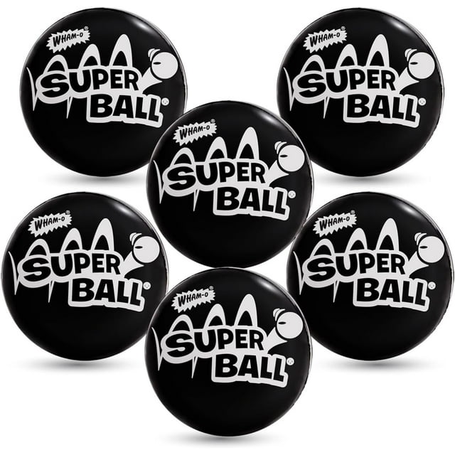 Wham-O Super Ball Original, Assorted Colors, High Bounce, 6 Pack ...