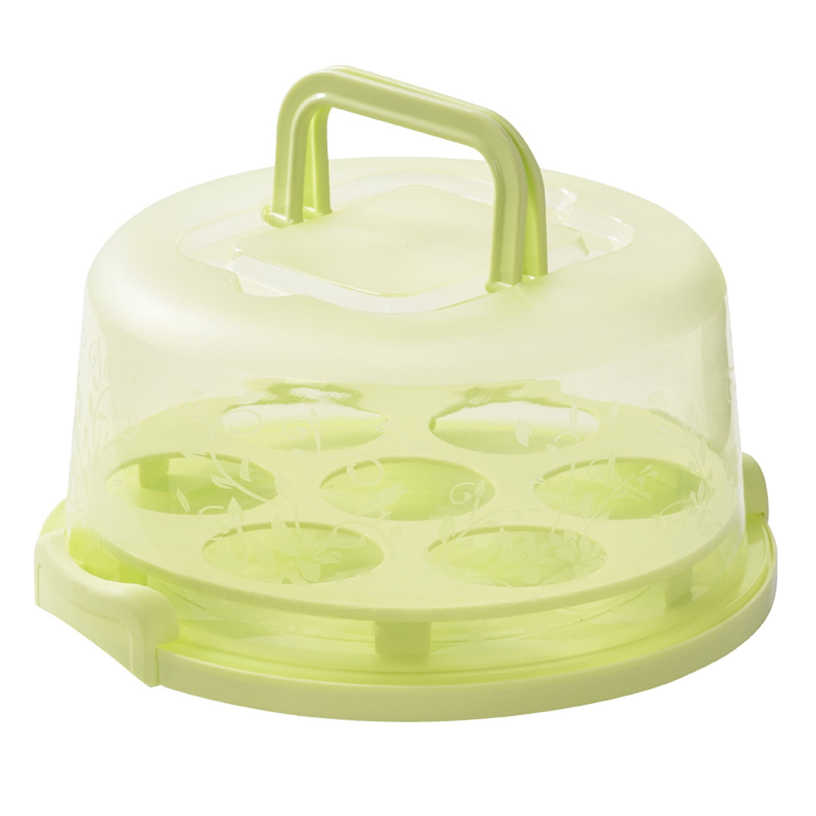 Wharick 10 Inch Cake Carrier with Lid and Handle, Transparent 7 ...