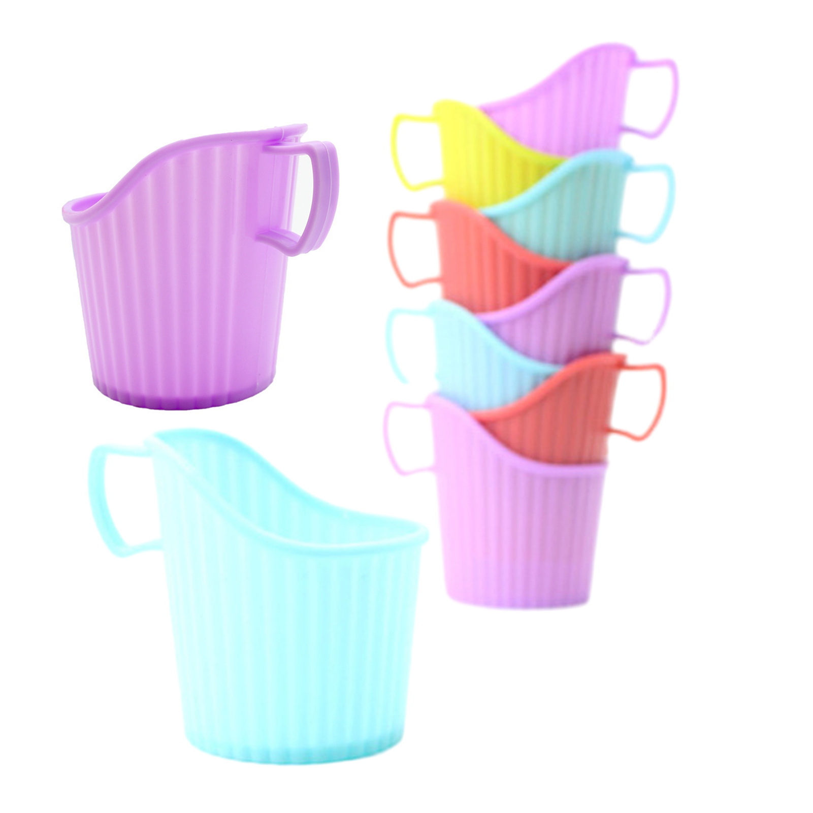 Wharick 10Pcs/Set Reusable Thickened Cup Sleeves Nonslip Mug Sleeve Set ...